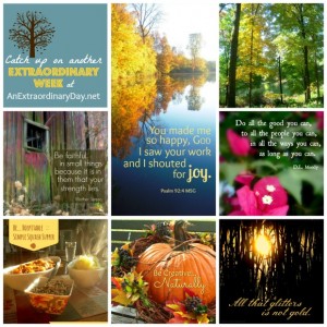 Do Ordinary Things With Extraordinary Love :: The Week at a Glance 10/ ...