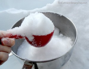 Easy to Make Snow Ice Cream ~ Here's How - An Extraordinary Day