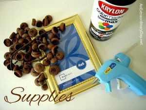 How to Make an Acorn Photo Frame for Fall Home Decor - An Extraordinary Day