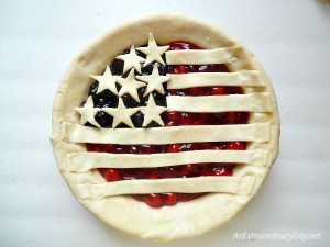 Easy to Make Stars and Stripes American Flag Pie - An Extraordinary Day