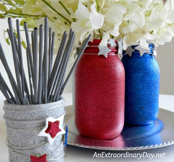 How to Make Your Fourth of July Sparkle with Mason Jars and Flowers ...