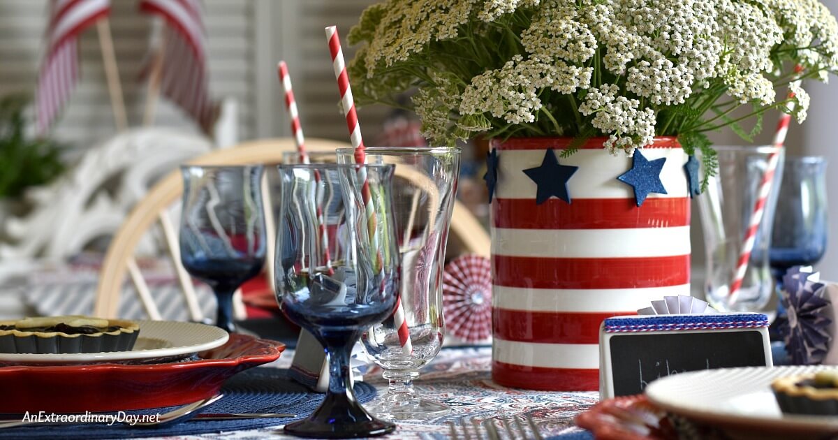 How To Set A Simple But Stunning 4th Of July Table - An Extraordinary Day